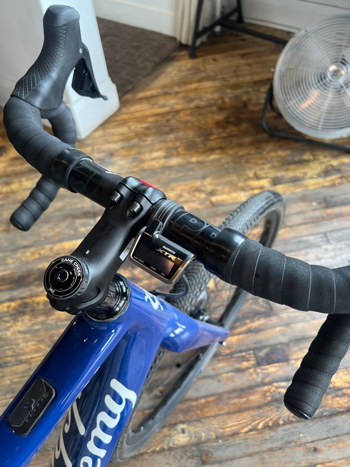 ALCHEMY E-Ronin Gravel Bike - Blue Maple Leaf – Blacksmith Cycle