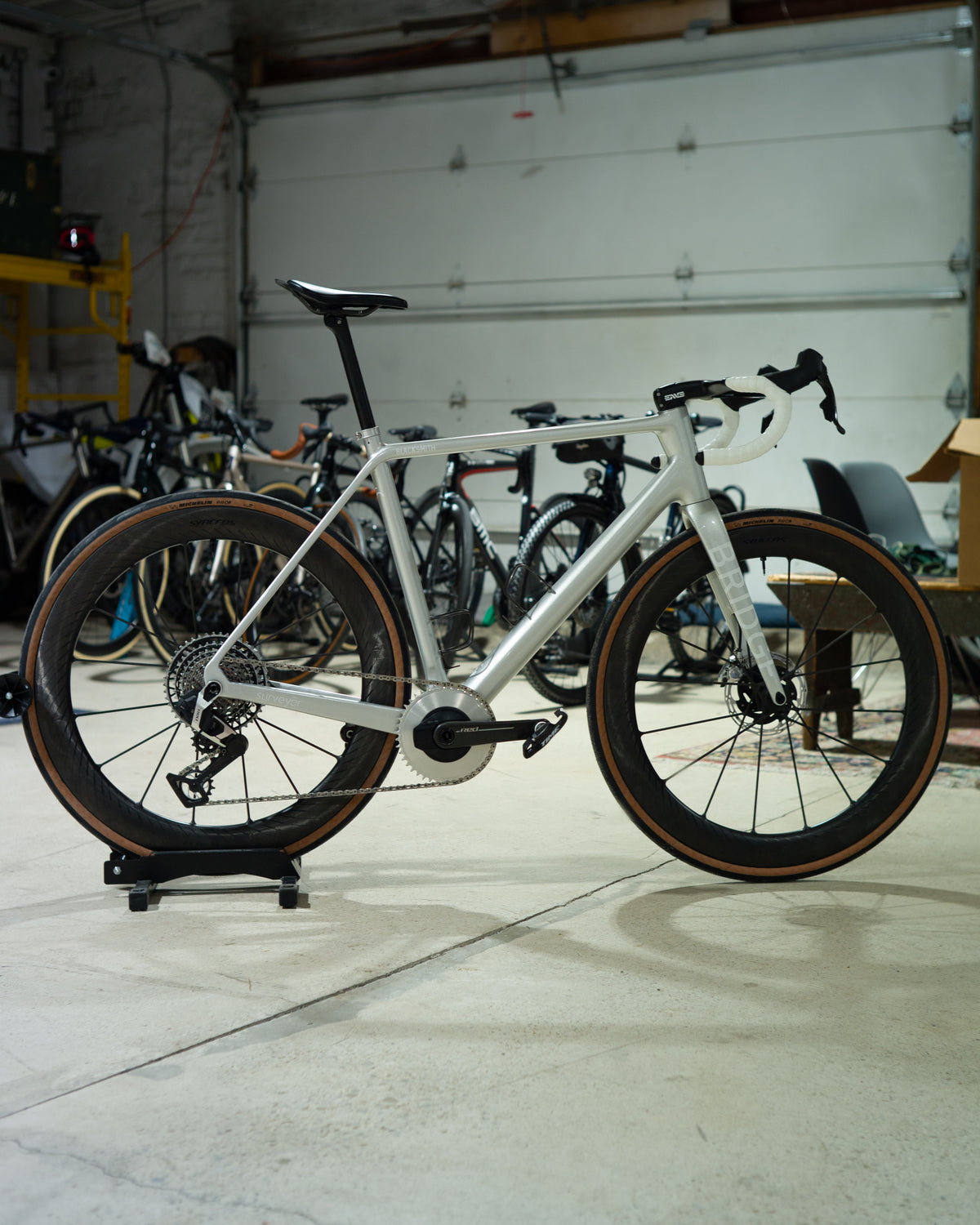 BRIDGE Surveyor Complete Bike - SRAM Red E1 XPLR – Blacksmith Cycle